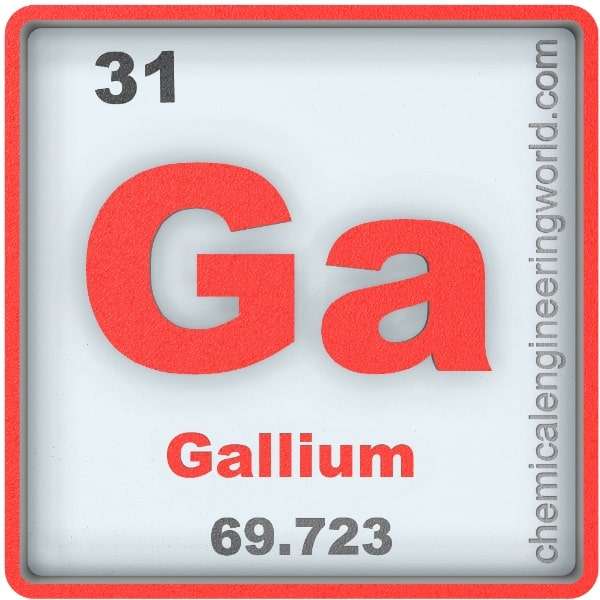 Gallium Element Properties And Information Chemical Engineering World Gallium Element Properties And Information Chemical Engineering World